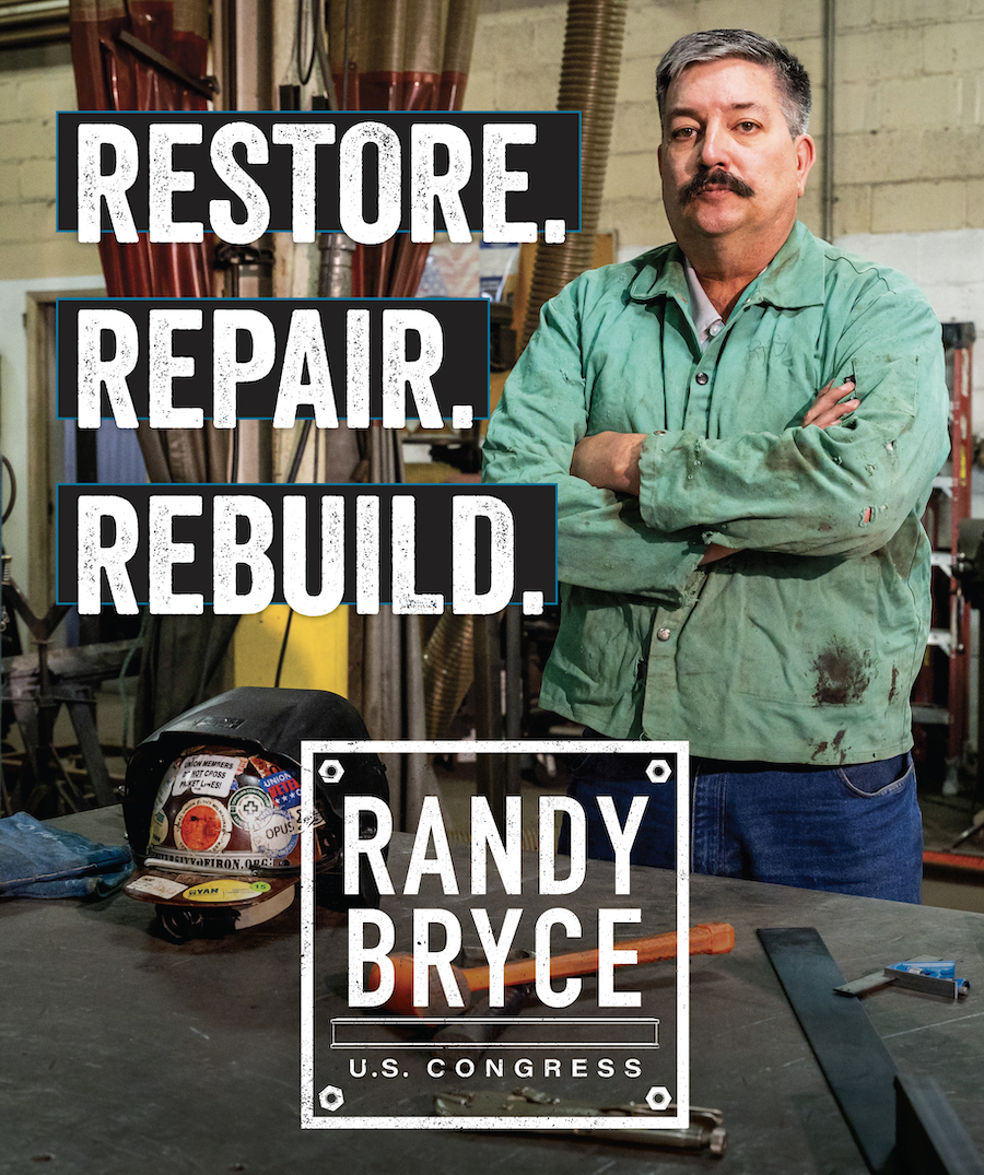 Randy “Iron Stache” Bryce For Congress – Blue America